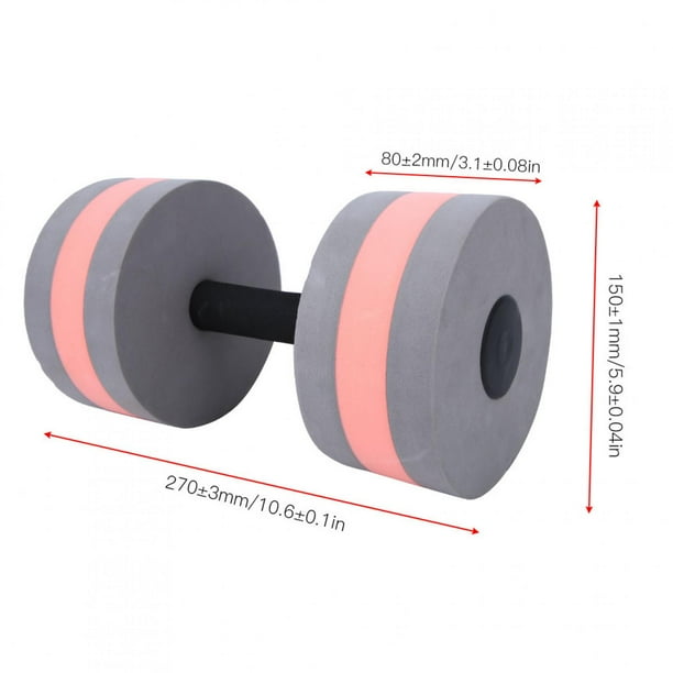 Floating Dumbbell ,1Pair Fitness Foam Dumbbell Roundness Foam Water ...