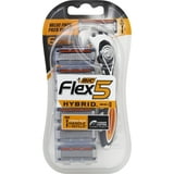 BIC Flex 5 Hybrid Men's 5-Blade Disposable Razor, 1 Handle and 6 ...