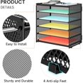 6-Tier Metal Mesh Paper Organizer for Desk, Letter Tray File Sorter ...
