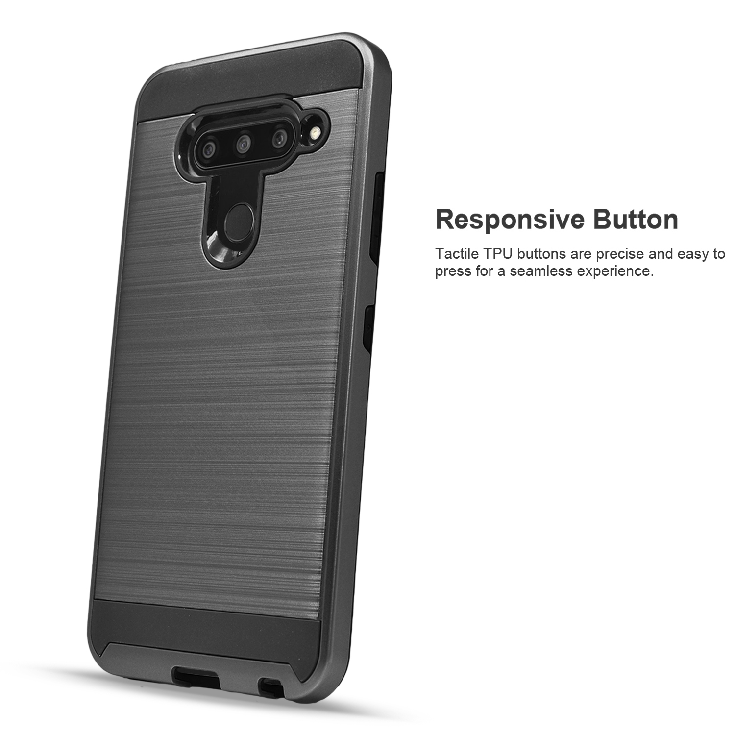 LG K51 Phone Case, Circlemalls 2-Piece Durable Hybrid Drop Protection ...