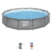 "Bestway Steel Pro MAX 14' x 48"" Round Above Ground Deep Metal Swimming Pool Set" - Walmart.com