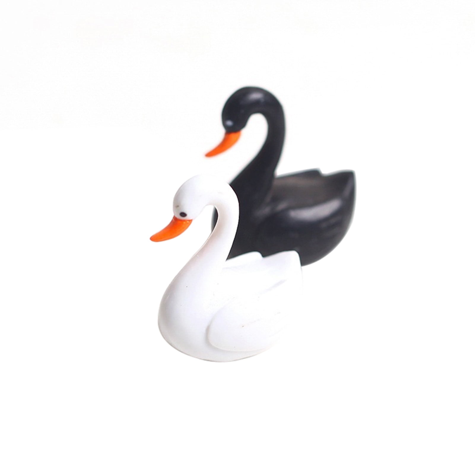 Yesbay Swan Model 2Pcs Mini Lifelike Swan Simulation Model for DIY ...