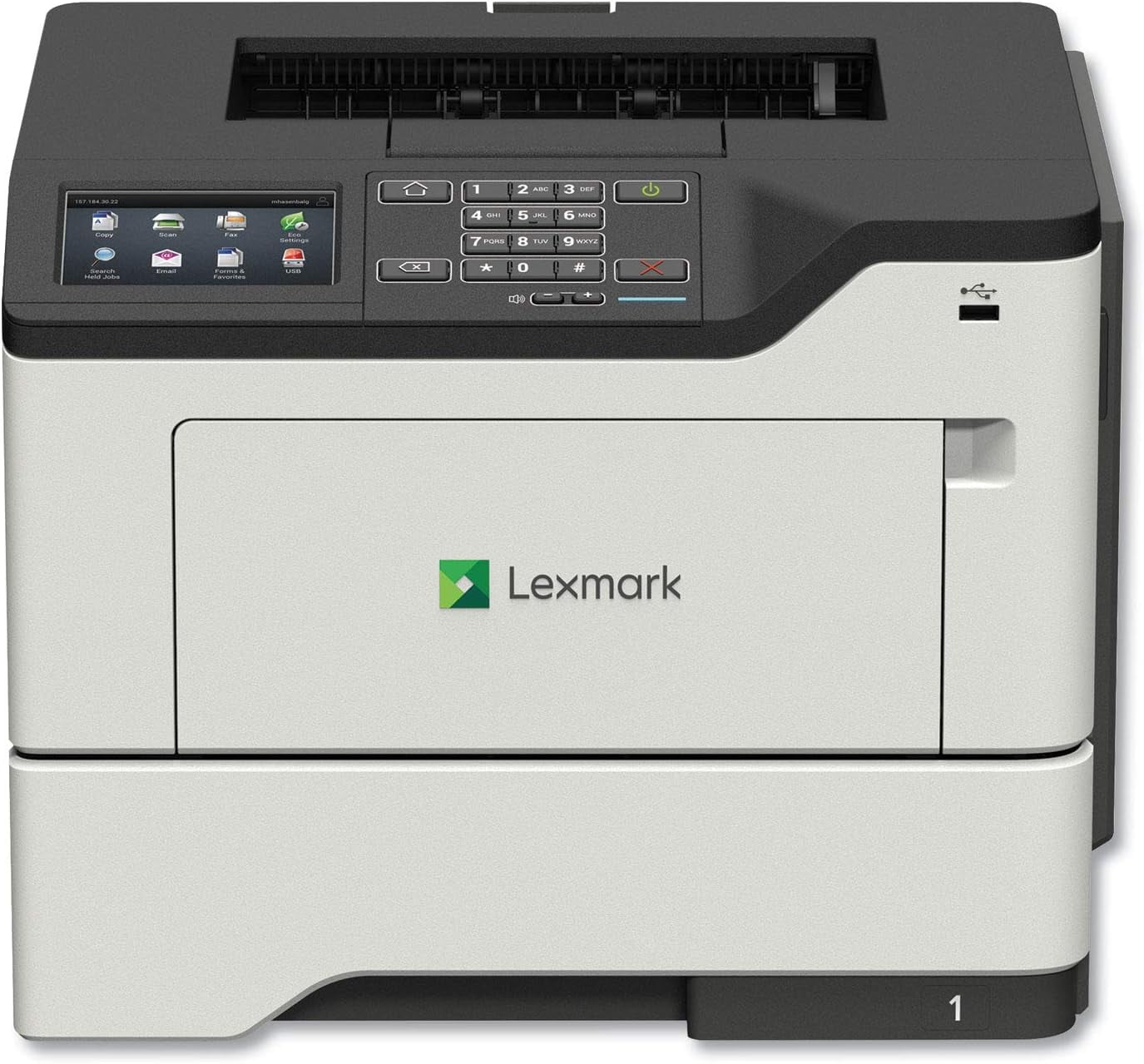 Restored Lexmark MS622de Monochrome Laser Printer – 50 ppm, Duplex, 4.3 ...