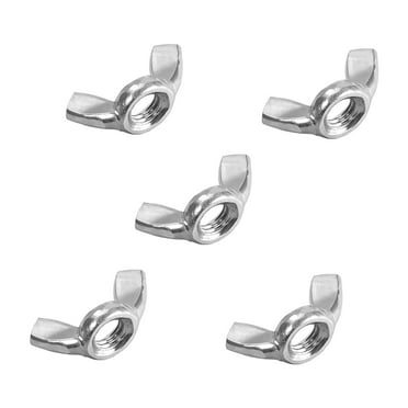 M5 Wing Nuts, Carbon Steel Zinc Plated Hand Twist Tighten Ear Butterfly ...