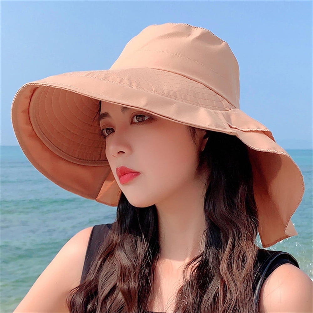 Zukuco Women Sun Hat Rollable UPF 50+ Wide Brim Boonie Hat Adjustable ...