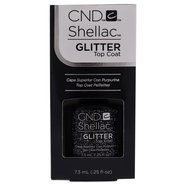 Shellac Nail Color - Glitter Top Coat by CND for Women - 0.25 oz Nail ...