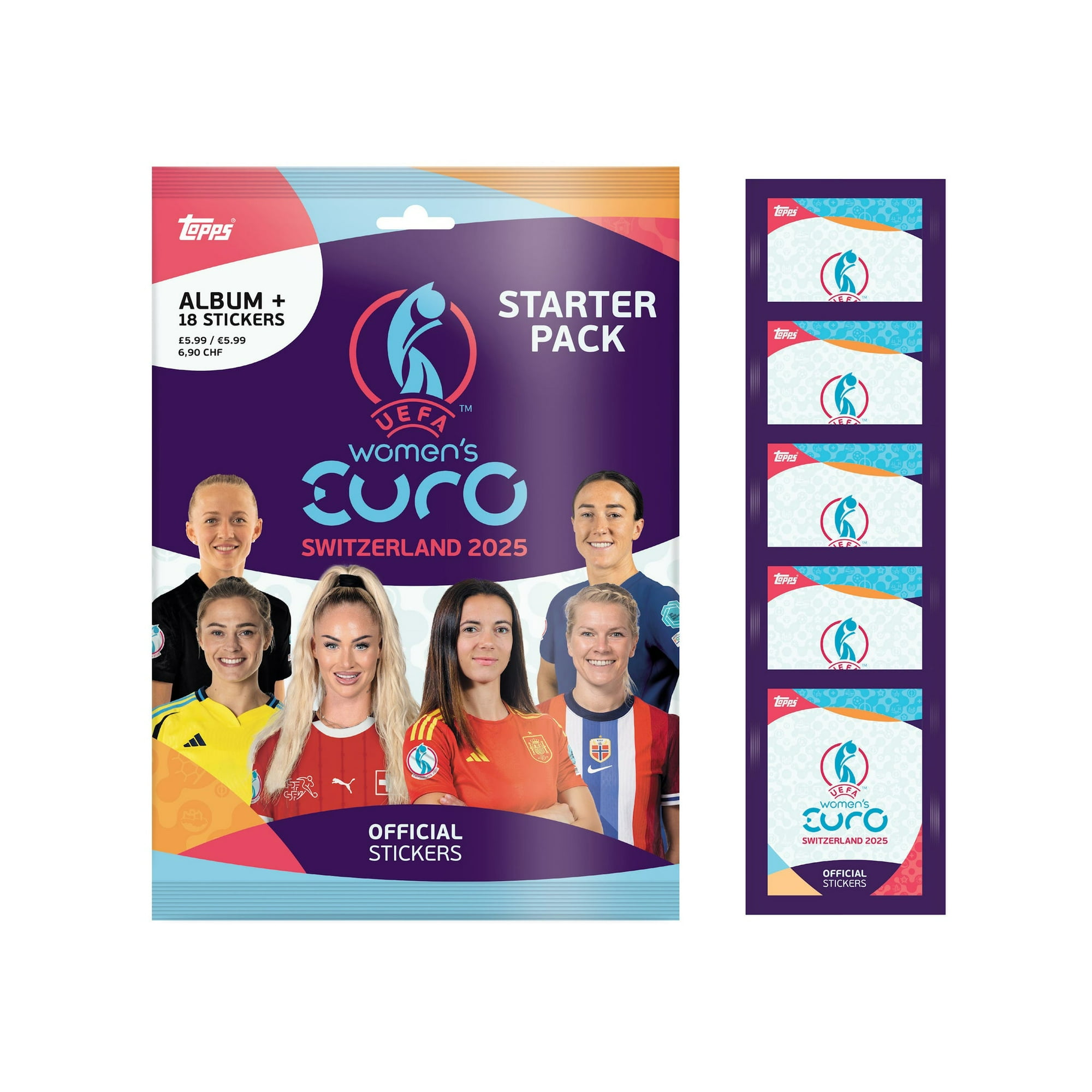 Click here for 2025 Topps Womens Euro Stickers - Mega Starter Pac... prices