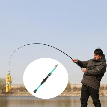 Fishing Rod, Small Sea Mini Fishing Pole Portable Rod Short Pole ...
