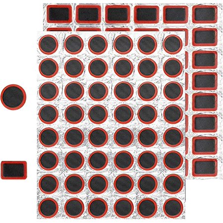 PERTTYUNG Rubber Tire Patch 96 Pieces Bike Round Tire Patches Patches ...