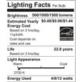 Great Value 3-Way LED Light Bulb, A19 40/60/100 Watts Selectable Bulb ... Great Value 3-Way LED Light Bulb, A19 40/60/100 Watts Selectable Bulb ...