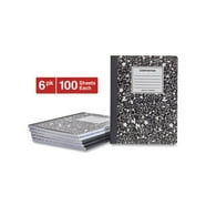 (3 Pack) Exceed Ruled Classic Notebook, Black, Large, 7.5" x 9.75 ...