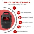 3.6Ah Replacement Battery Compatible with Black and Decker 14.4V ...