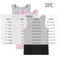 3 Pieces Girls Tank Tops Racerback Sleeveless Cotton Crop Tank Top ...