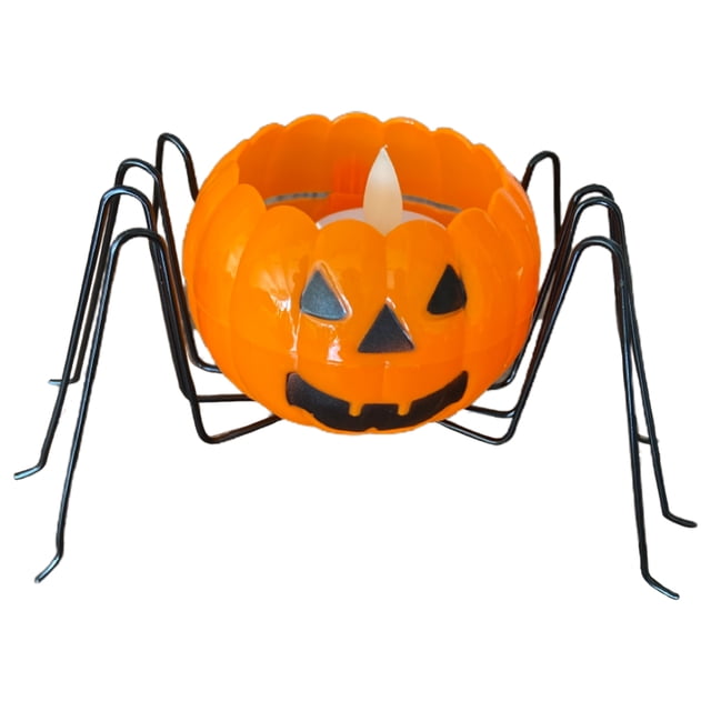 SSBSM Eye-catching Candle Holder Spider Shape Iron Halloween Themed ...