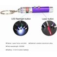 6 PCS Cat Toys Laser Pointer Mini Keychain Laser Pointer LED Flashlight ...