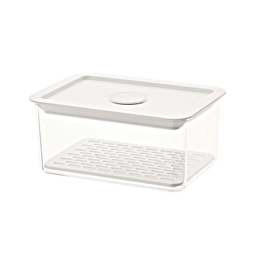 Plastic Refrigerator Food Preservation Storage Drain Box Container with ...
