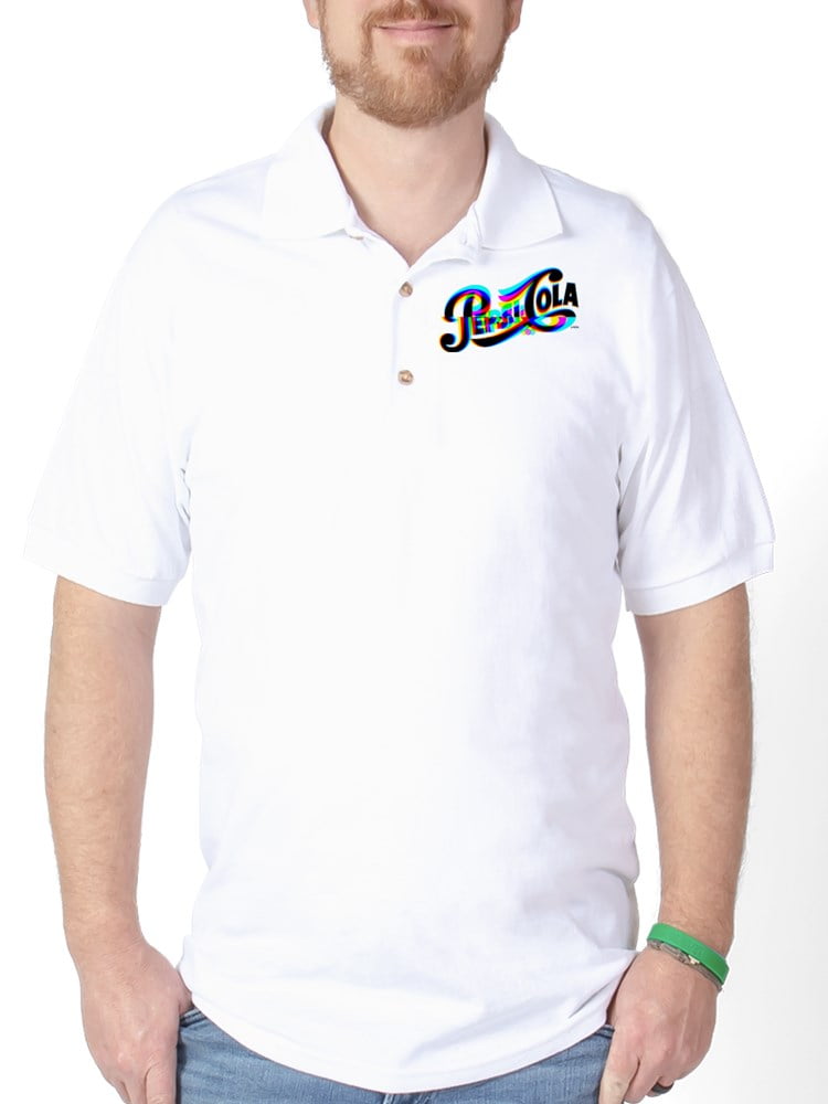 CafePress - Pepsi Logo Glitch - Golf Shirt, Pique Knit Golf Polo ...