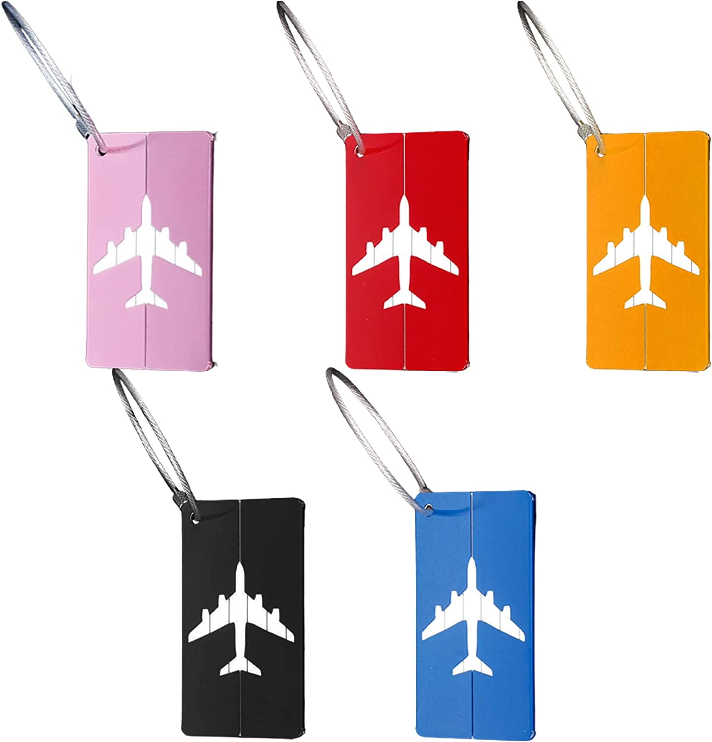 Baggage Tags Luggage Tags 5Pack for Suitcase Aluminium Metal Travel ...
