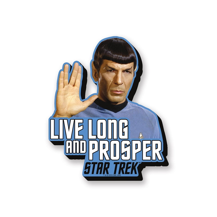 Star Trek Spock Live Long and Prosper Quote Funky Chunky Magnet ...