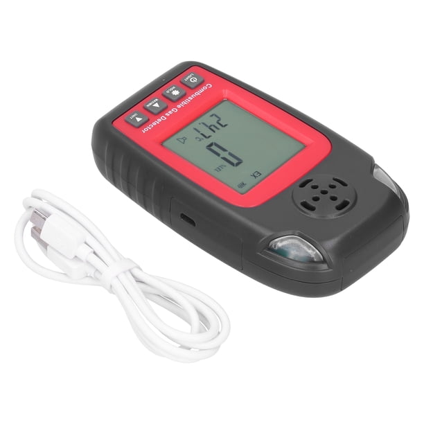 Methane Detector, Gas Tester Waterproof Data Storage Adjustable Long ...