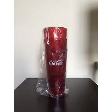 Coca Cola Logo Ruby Red Plastic Tumbler Cups, Set of 4 - 16oz - Walmart.com