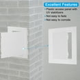 7x7 inch(185x185mm) Removable Hinged Access Panel, ABS Plumbing Access ...