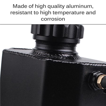1L Aluminum Coolant Radiator Overflow square Recovery Water Bottle ...