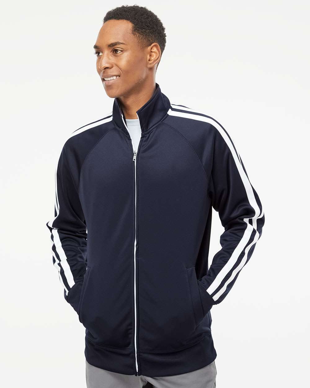 Independent Trading Co. - Lightweight Poly-Tech Full-Zip Track Jacket ...