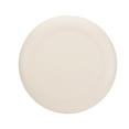 Mainstays Cream Round Plastic Plate 10.5 Inch Dishwasher Safe Reusable ...