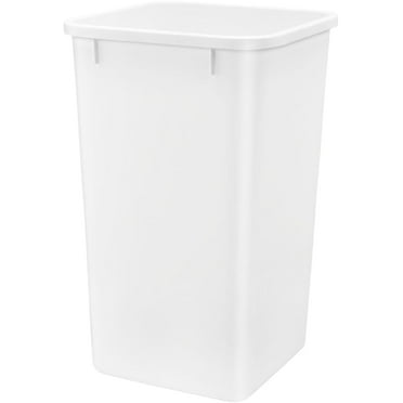 Rev-A-Shelf 50 Quart White Replacement Trash Bin, Garbage Container ...