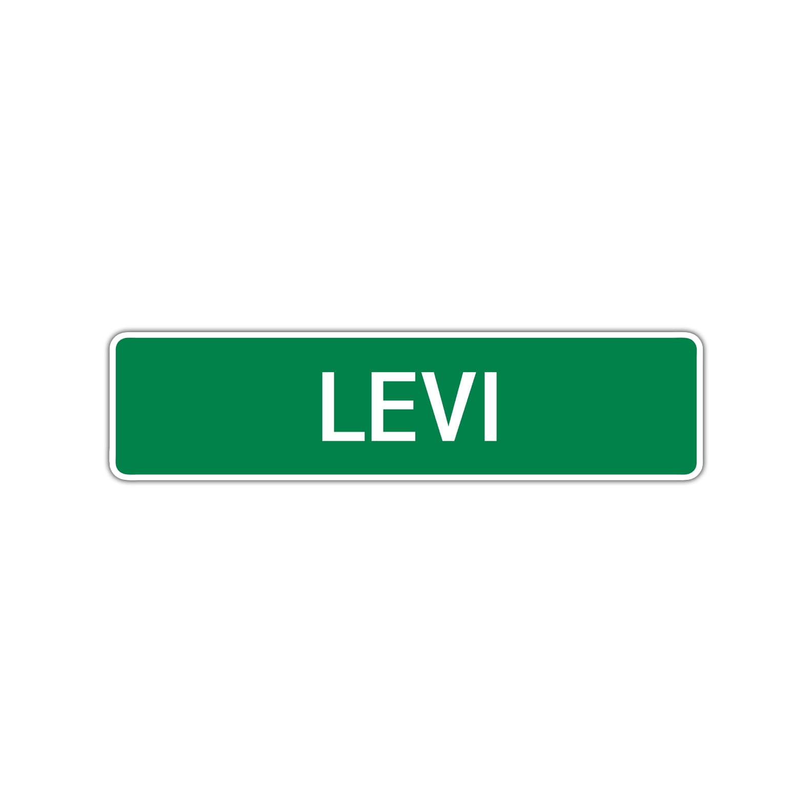 Levi Boys Letter Printed Label Indoor Outdoor Wall Children Name Plaque ...