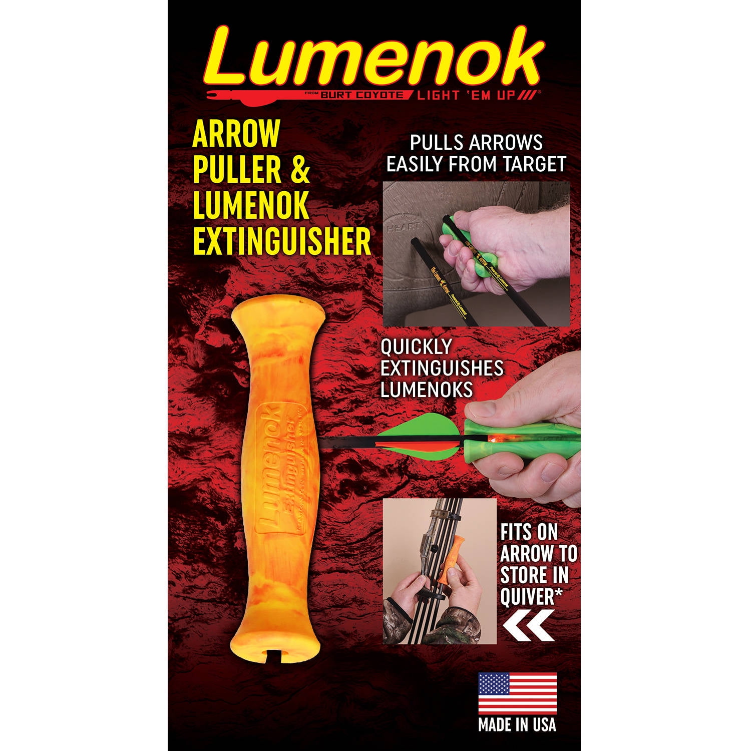 Lumenok Arrow Puller and Extinguisher Orange Yellow NEW - Walmart.com