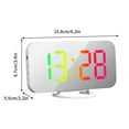 Foqnuq Rgb Led Clock Large Screen Display Usb Charging Intelligent