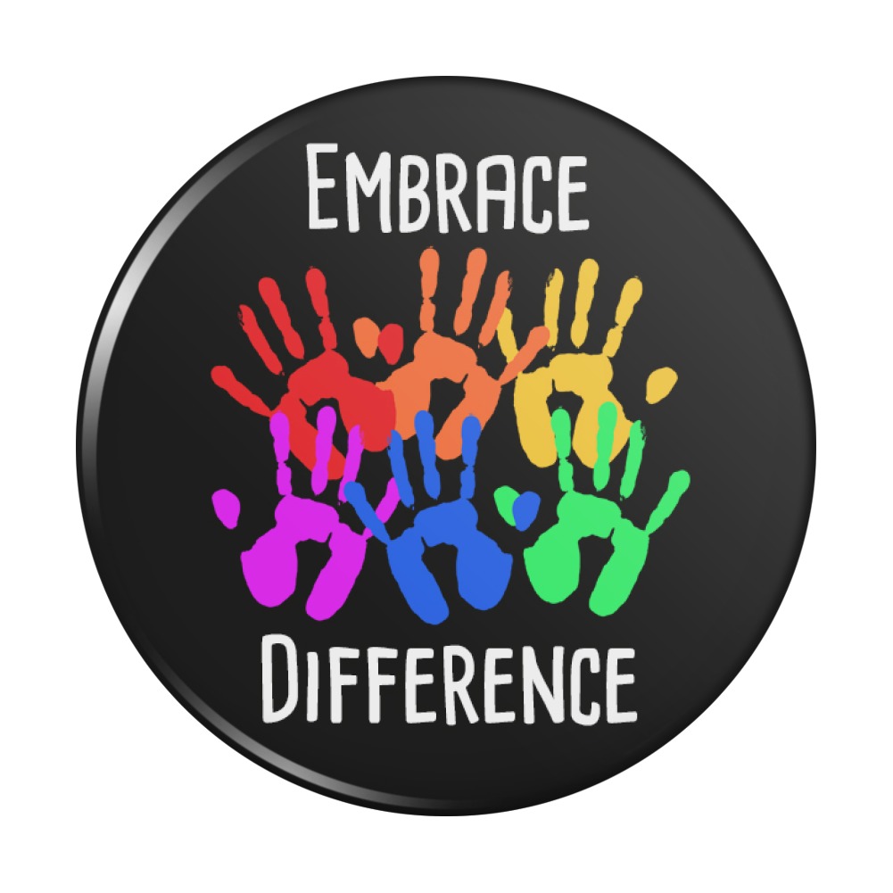 Embrace Difference Autism Hand Prints Kitchen Refrigerator Locker ...