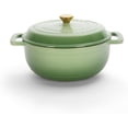 Matladin 5 Quart Enameled Cast Iron Dutch Oven with Lid, Dual Handles ...