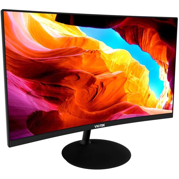 VIOTEK NBV24CB 24" Curved Monitor 75Hz FHD 1080p Gaming Monitor ...