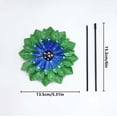 Cheapark Metal Flower Garden Stake Rustic Yard Sculpture Decor Random ...