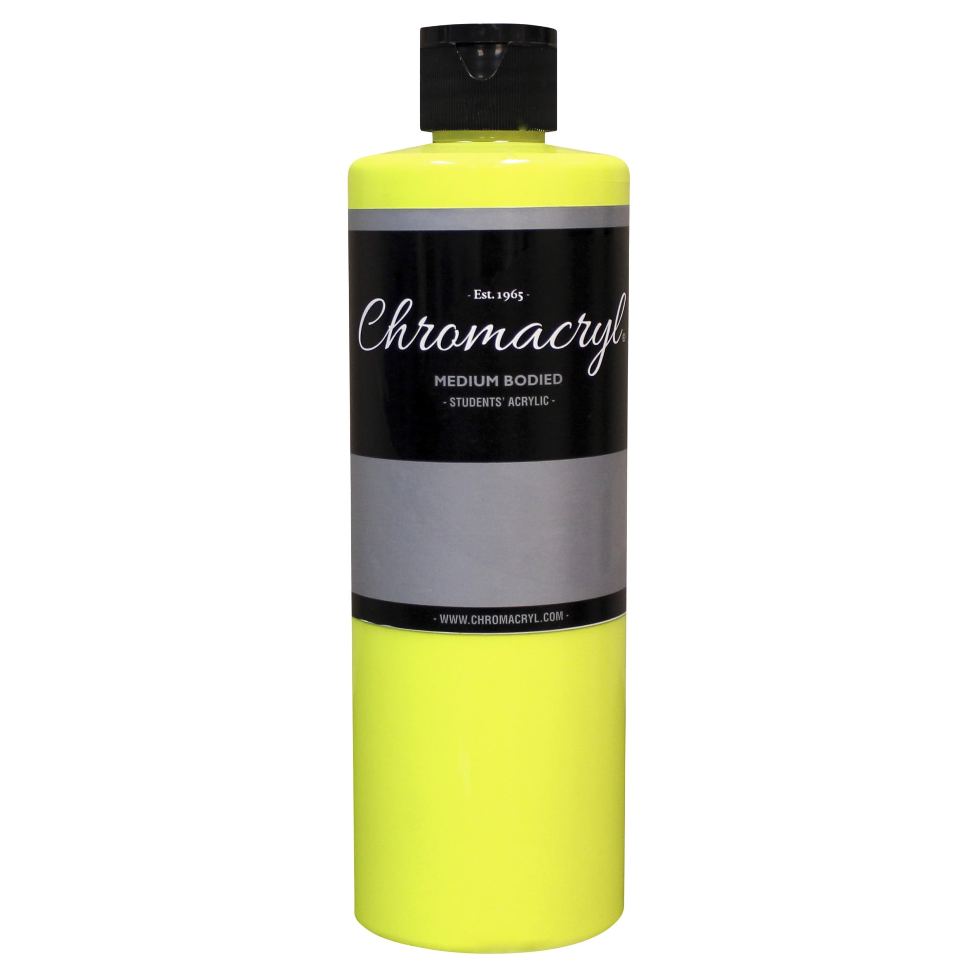 Chromacryl Premium Students Acrylic Paint, Pint, Neon Yellow - Walmart.com