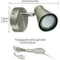 Depuley Track Lights Plug-in Small Directional Wall Spotlight Flush ...