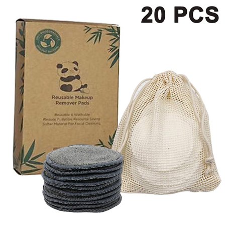 Washable Make-up Pads, Reusable Cotton Pads, Made Of Bamboo Charcoal ...