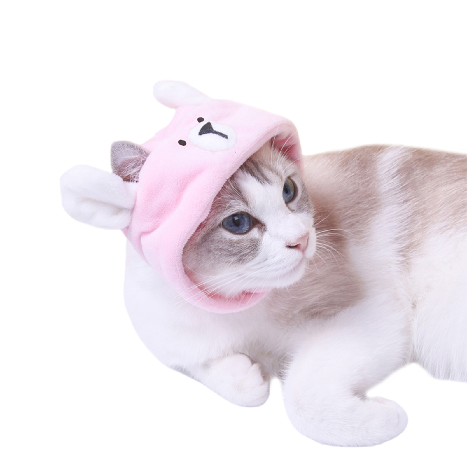 Cartoon Bear Cat Headgear - Super Soft, Ear Hole Design, Washable, Easy ...