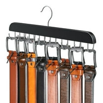 LANTWOO Belt Hanger for Closet Max 60 Belts, 2-in-1 Wall Mount Belt ...