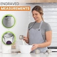 Magnetic Stainless Steel Measuring Cups Set of 7, Easy Read Markings ...