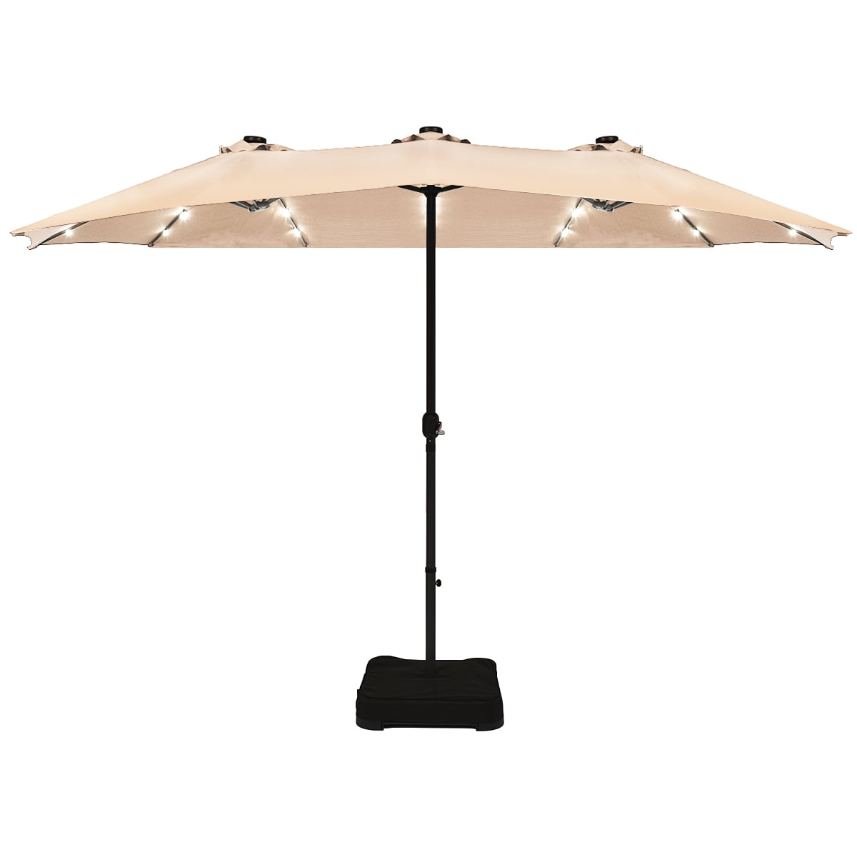 Click here for Patiojoy 15 Outdoor Led Patio Double-Sided Umbrell... prices
