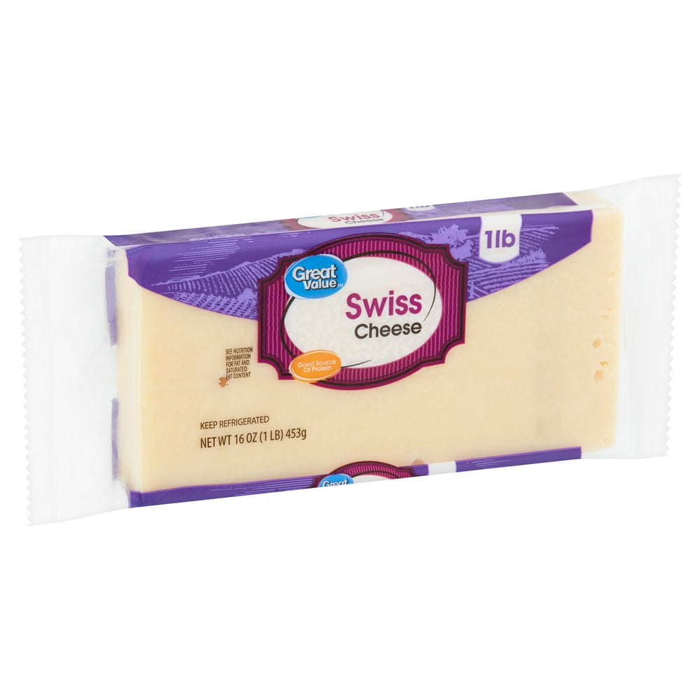 Great Value Swiss Cheese 16 Oz