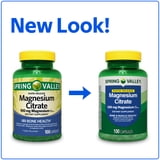 Spring Valley Magnesium Citrate Bone Health Dietary Supplement Capsules ...