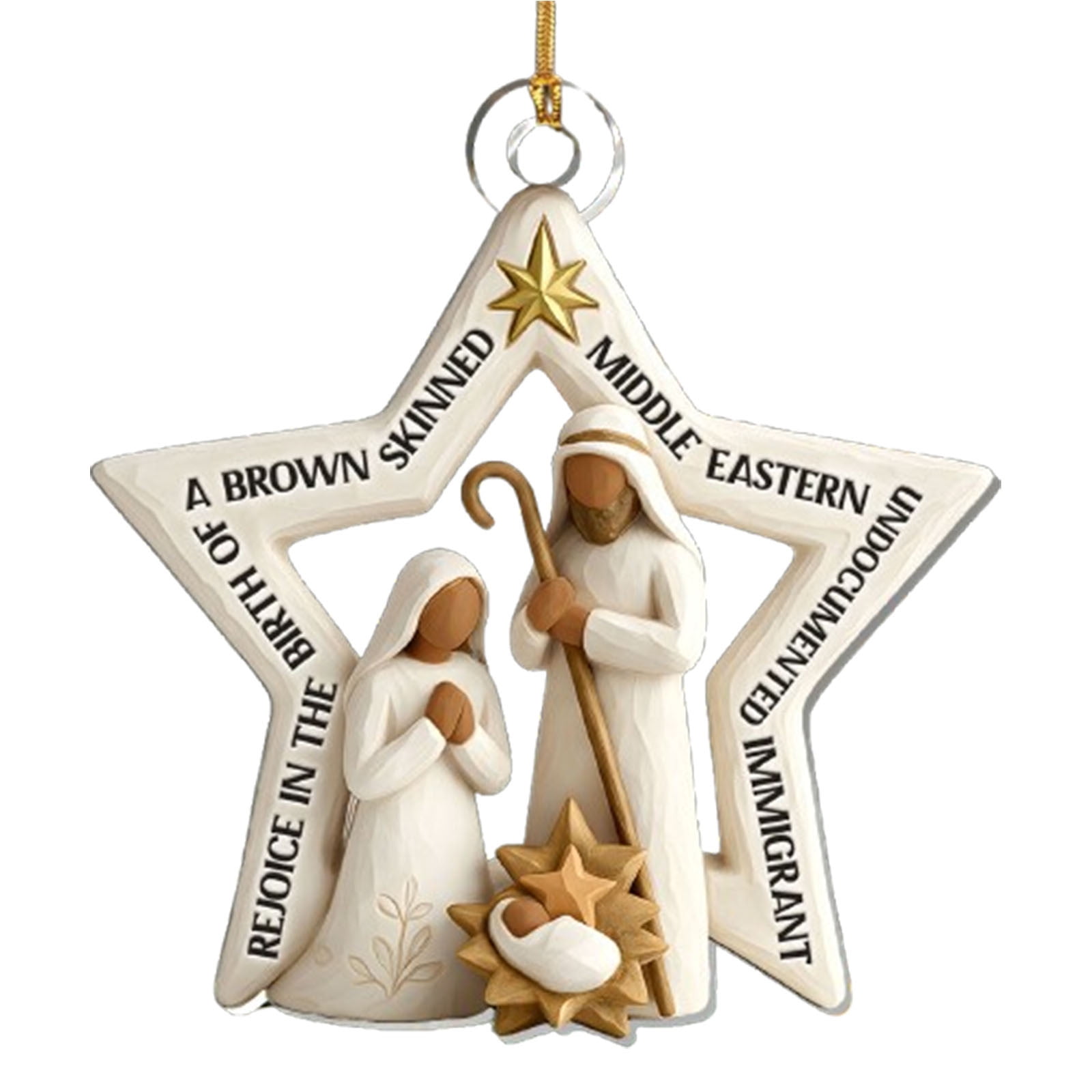 Click here for Eoozwa Nativity Scene Star Shaped Acrylic Christma... prices