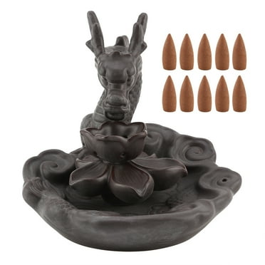 AURORA TRADE Weird Backflow Incense Burner with LED Light Thrilling ...