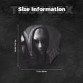 2 PCS Car Headrest Cover, Mystical Masked Figure Monochrome Soft Car ...