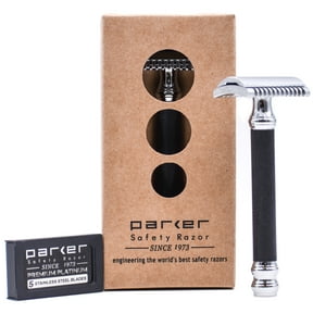 Parker Variant Adjustable Double Edge Safety Razor and 5 Parker Premium ...
